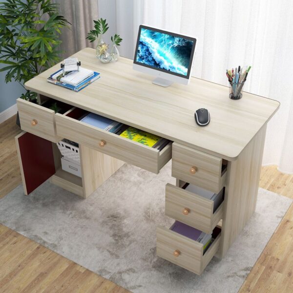 Meja Kerja Minimalis Modern Plywood HPL - Furniture Kantor