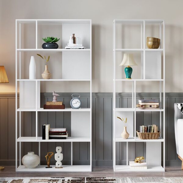 Rak Buku Besi Minimalis Modern 5 Ambalan - Furniture Kantor